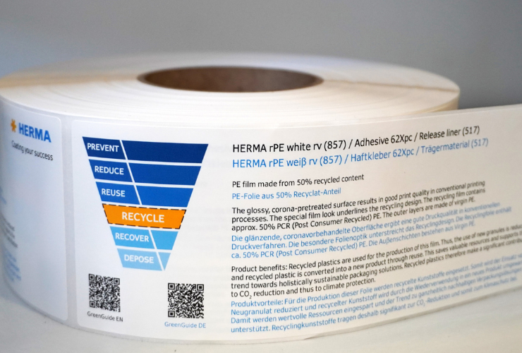New self-adhesive label film from Herma - FlexoTech